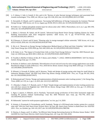 Solar Energy Application: A Decade Review | PDF