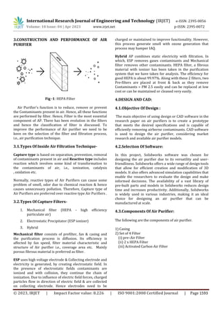 Design and analysis of Air purifier | PDF