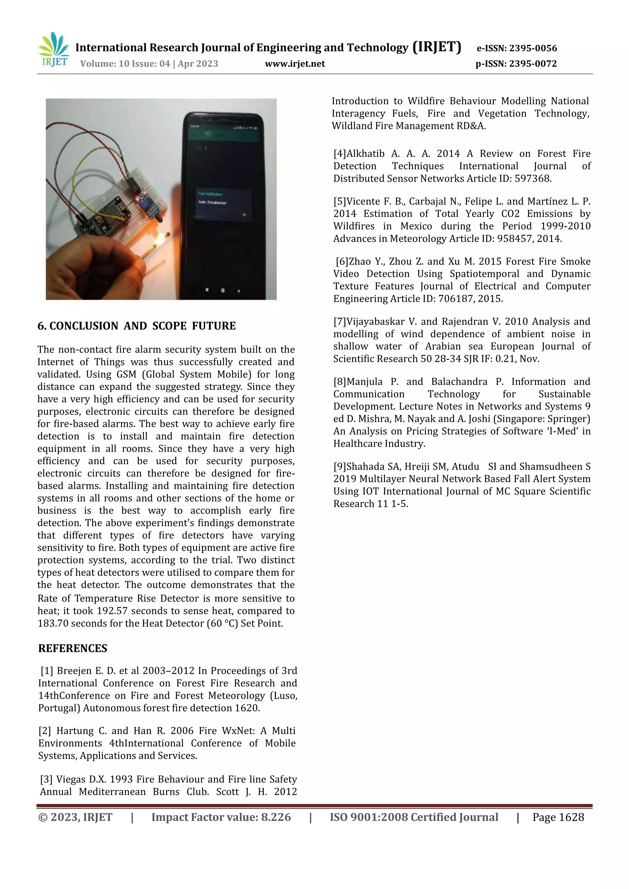 FIRE ALARM SYSTEM BASED ON MCU FOR INDUSTRY APPLICATION | PDF