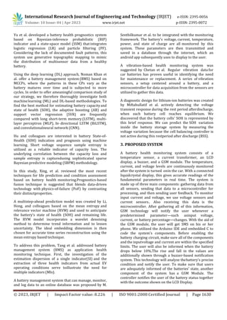 AUTOMATIC BATTERY HEALTH MONITORINGUSING MACHINE LEARNING FOR E-VEHICLES | PDF | Green Vehicles ...