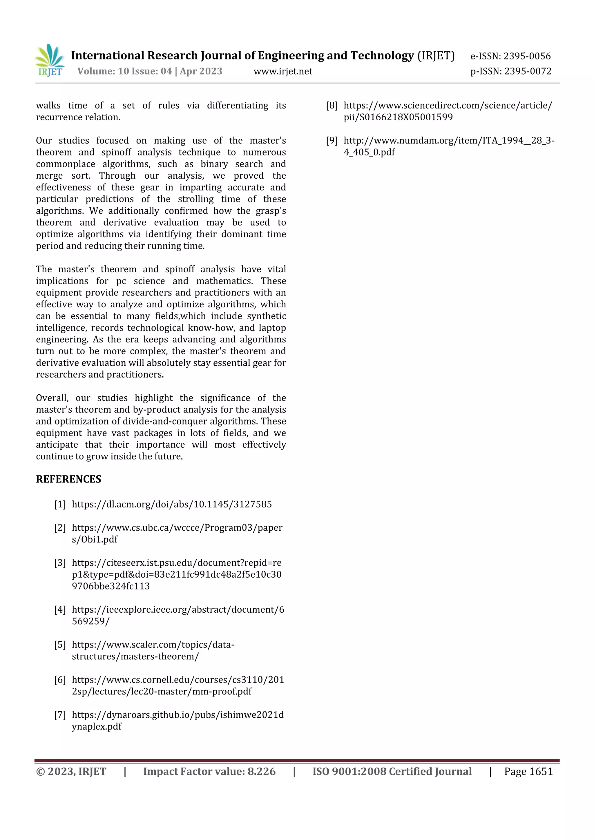 Master’s theorem Derivative Analysis | PDF