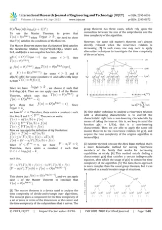 Master’s theorem Derivative Analysis | PDF