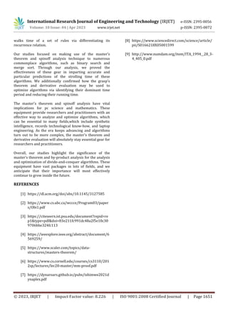 Master’s theorem Derivative Analysis | PDF