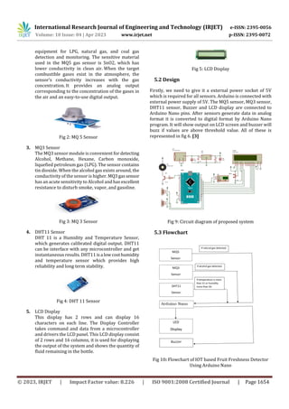 IOT Based Monitoring of Fruit Freshness Using Arduino Nano | PDF