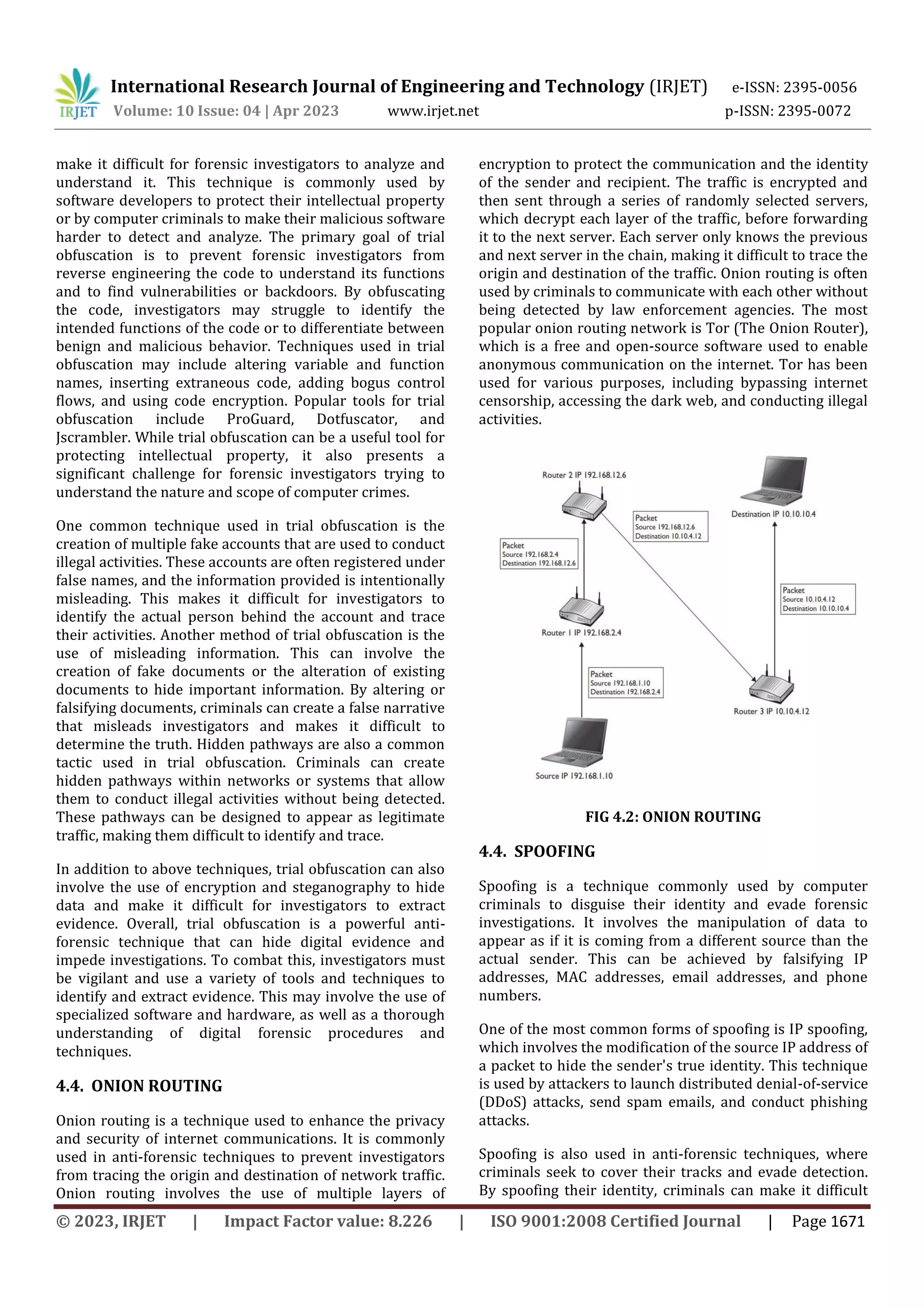 Anti-Forensic Techniques and Its Impact on Digital Forensic | PDF