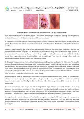 Skin Cancer Detection Using Deep Learning Techniques | PDF