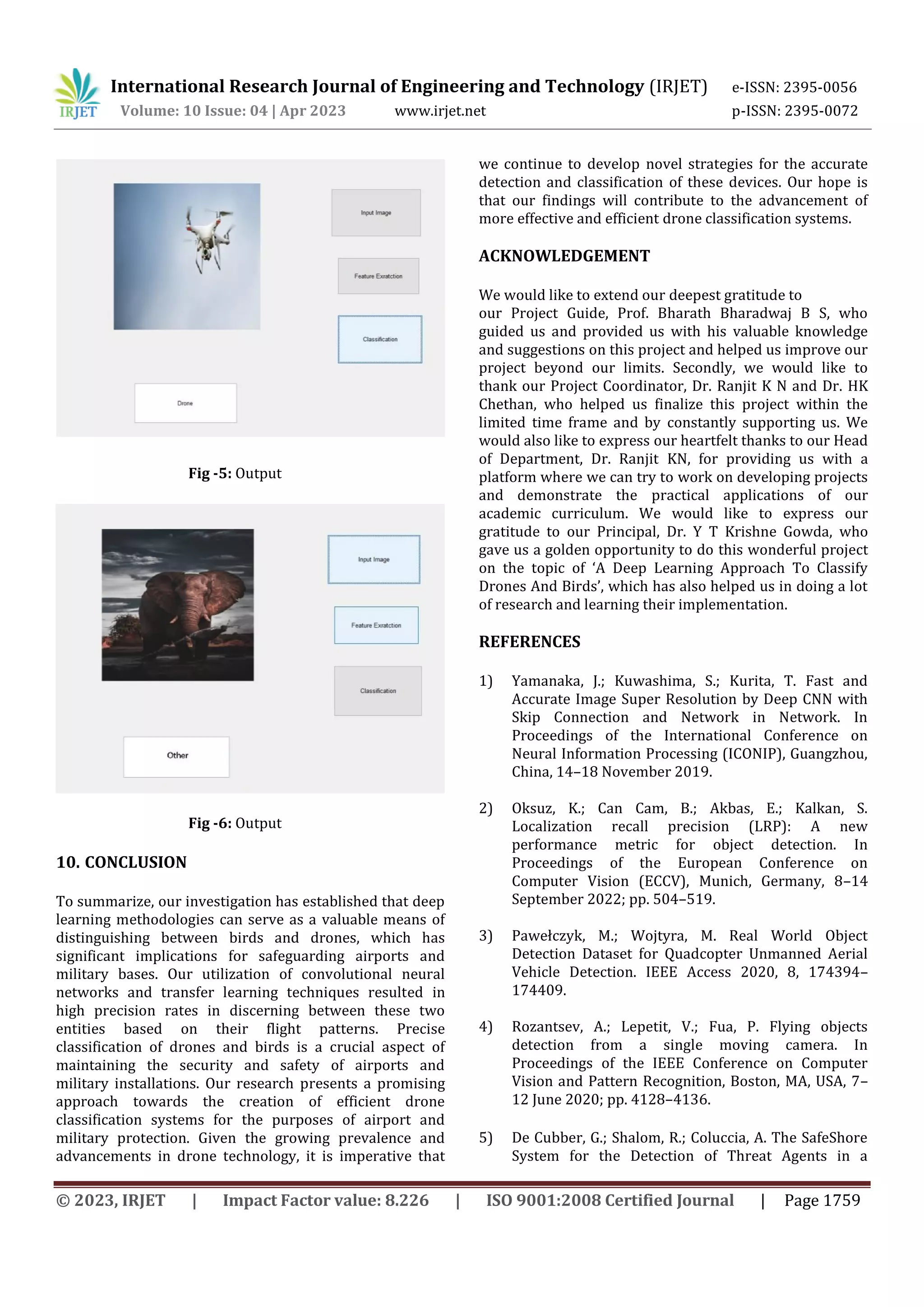 A DEEP LEARNING APPROACH TO CLASSIFY DRONES AND BIRDS | PDF | Aviation ...