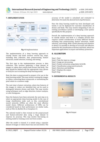 A DEEP LEARNING APPROACH TO CLASSIFY DRONES AND BIRDS | PDF | Aviation Industry | Industries