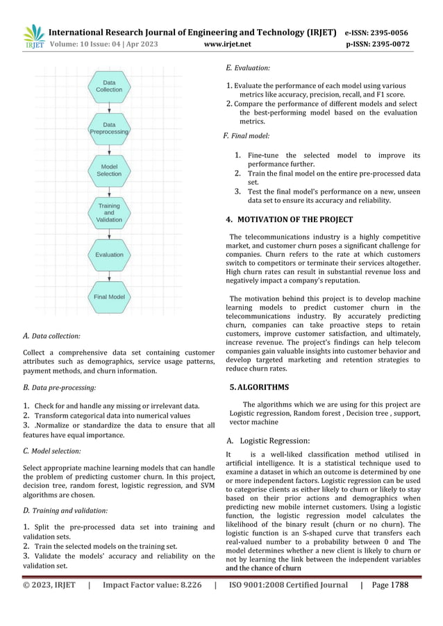 Machine Learning Approaches to Predict Customer Churn in Telecommunications Industry | PDF