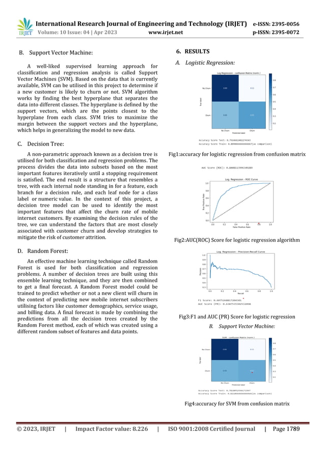 Machine Learning Approaches to Predict Customer Churn in Telecommunications Industry | PDF
