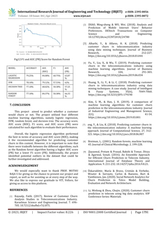 Machine Learning Approaches to Predict Customer Churn in Telecommunications Industry | PDF