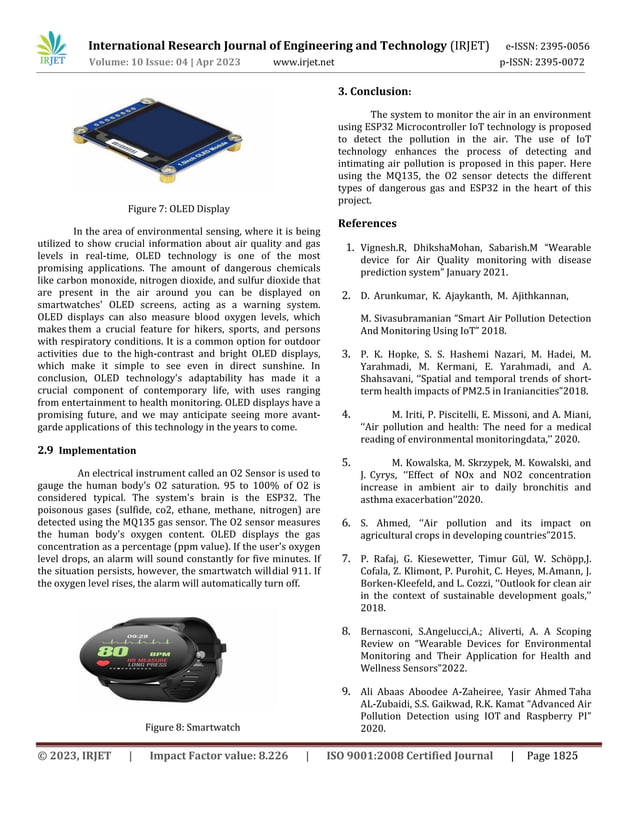 DETECTION AND INTIMATION OF AIR POLLUTIONPERCENTAGE IN SMARTWATCH | PDF