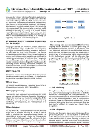 MTCNN BASED AUTOMATIC ATTENDANCE SYSTEM USING FACE RECOGNITION | PDF