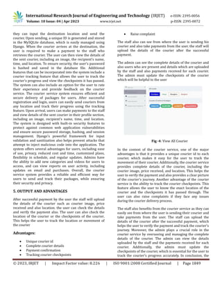 Online Courier Management | PDF