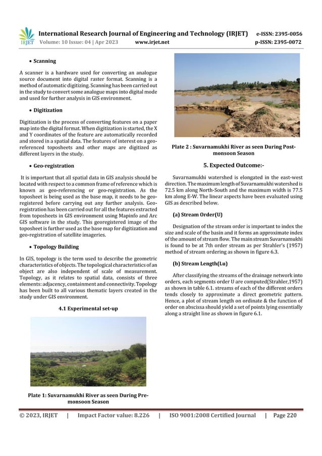 Integrated Water Resources Development And Management Of Suvarnamukhi ...