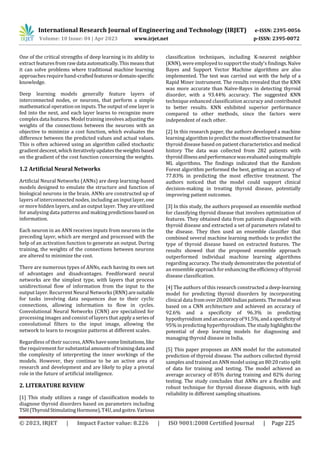 Deep Learning-Based Approach for Thyroid Dysfunction Prediction | PDF