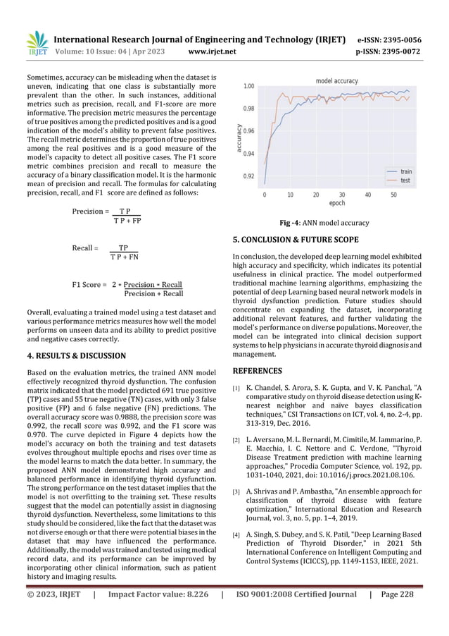Deep Learning-Based Approach for Thyroid Dysfunction Prediction | PDF