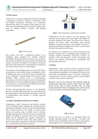 LoRa-based Intelligent smart glove for visually impaired people | PDF