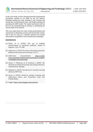 Case Study: Prediction on Iris Dataset Using KNN Algorithm | PDF