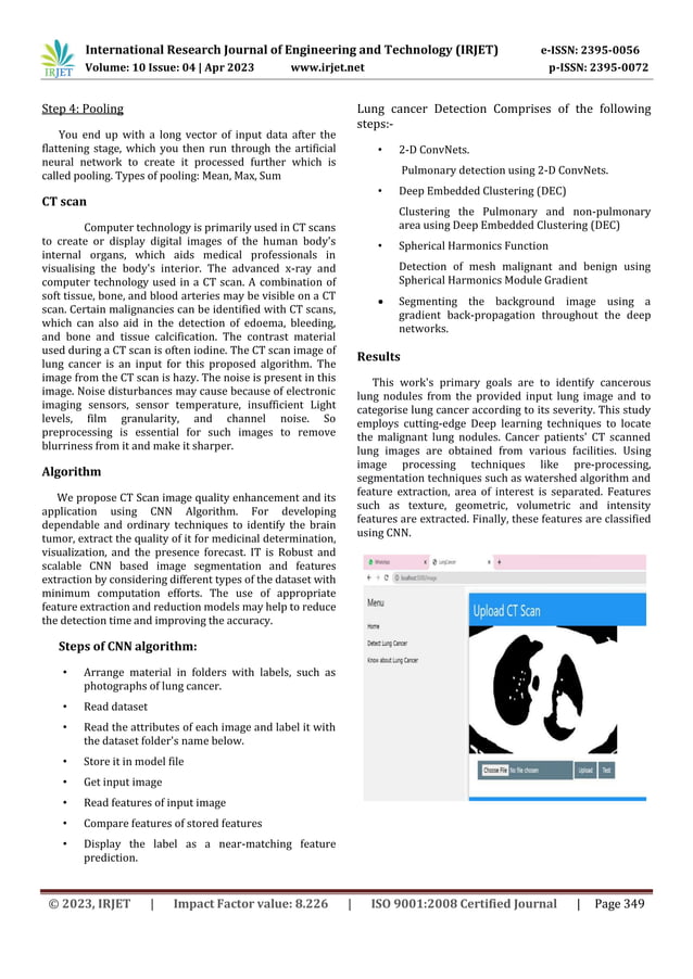 Lung Cancer Detection Using Deep Learning Algorithms Pdf