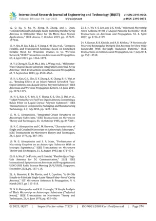 ANTENNA ARRAYS FOR MILLIMETER WAVE COMMUNICATION: A REVIEW | PDF ...