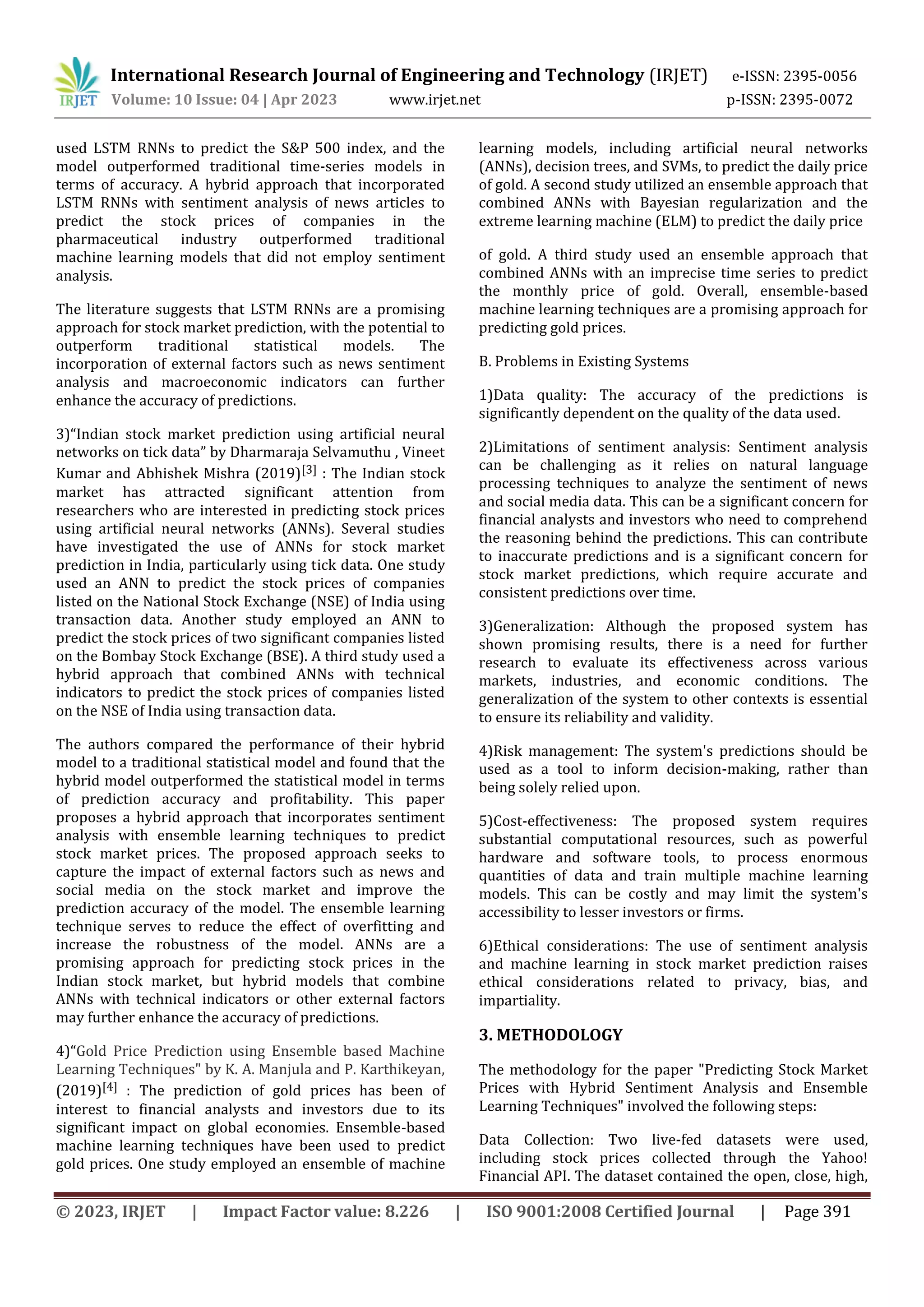 Predicting Stock Market Prices with Sentiment Analysis and Ensemble Learning Techniques: A ...