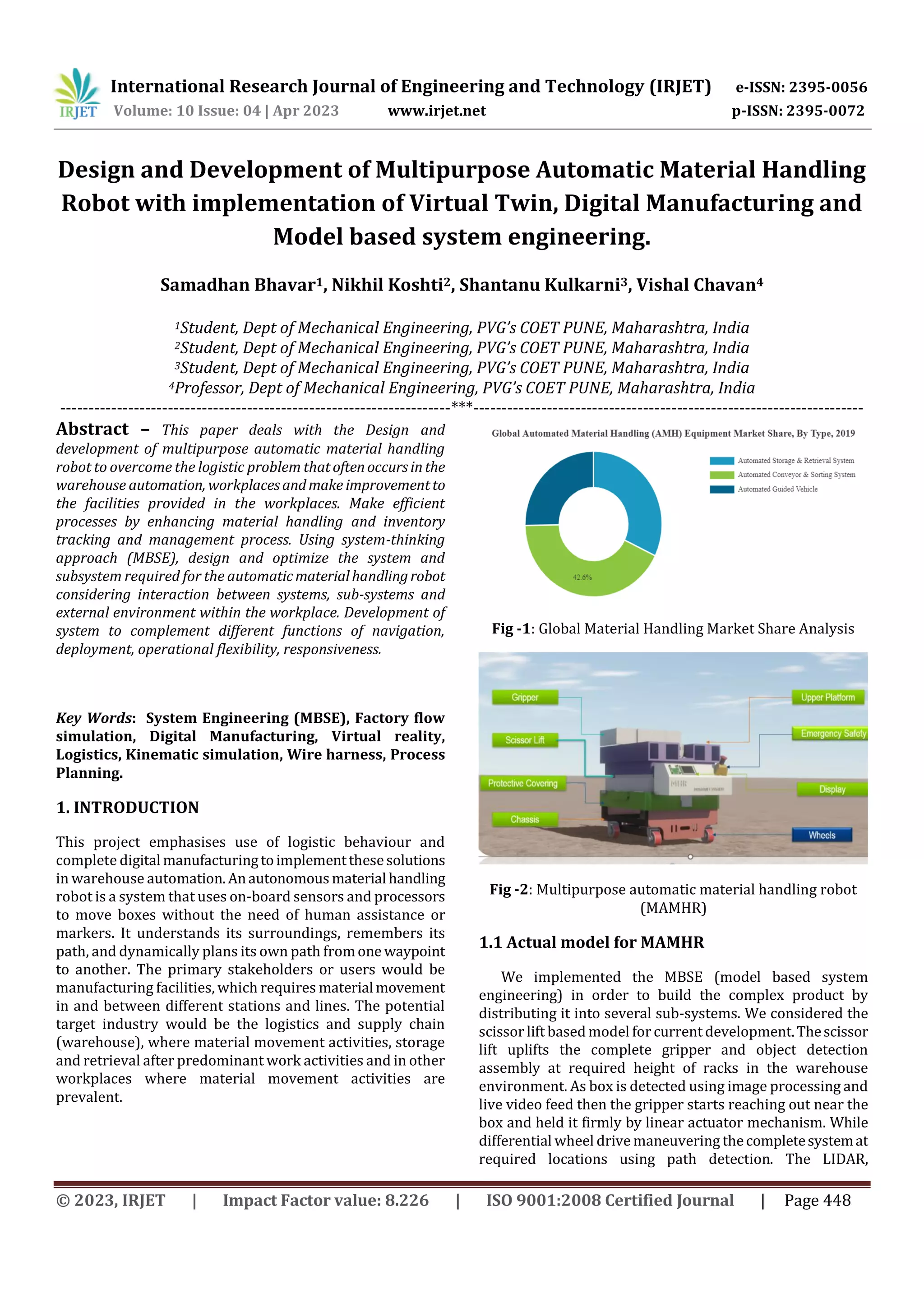 Design and Development of Multipurpose Automatic Material Handling ...