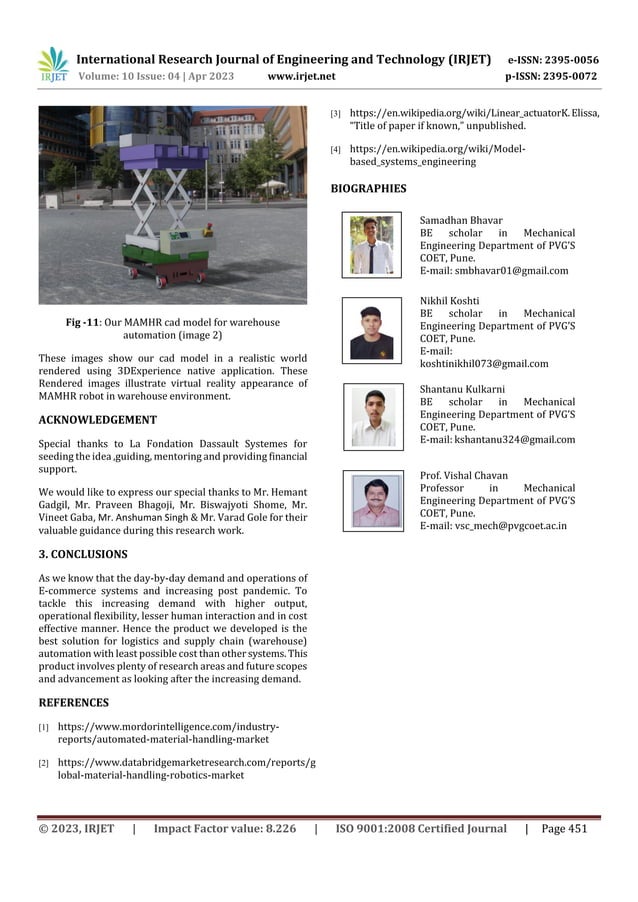 Design And Development Of Multipurpose Automatic Material Handling Robot With Implementation Of