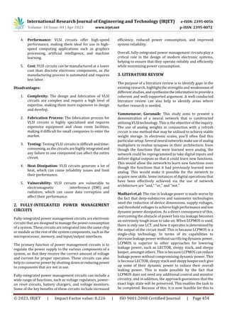 Circuit Approaches for VLSI in Internet-of-Things Applications: A Review | PDF | Computing ...
