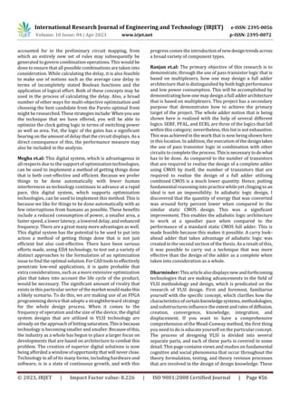 Circuit Approaches for VLSI in Internet-of-Things Applications: A Review | PDF | Computing ...