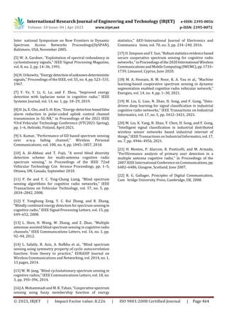 Methods for Detecting Energy and Signals in Cognitive Radio: A Review | PDF