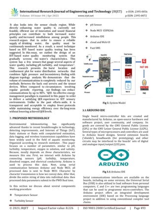 IOT BASED RIVER WATER QUALITY MONITORING SYSTEM USING NODE MCU | PDF