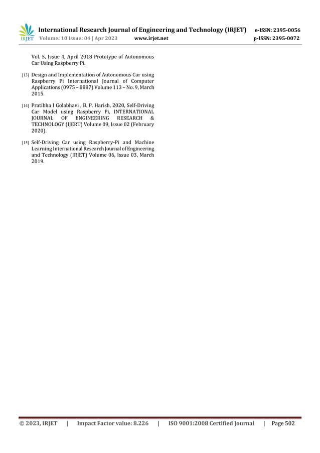 Designing Autonomous Car Using Opencv And Machine Learning Pdf Driverless Cars Auto Type