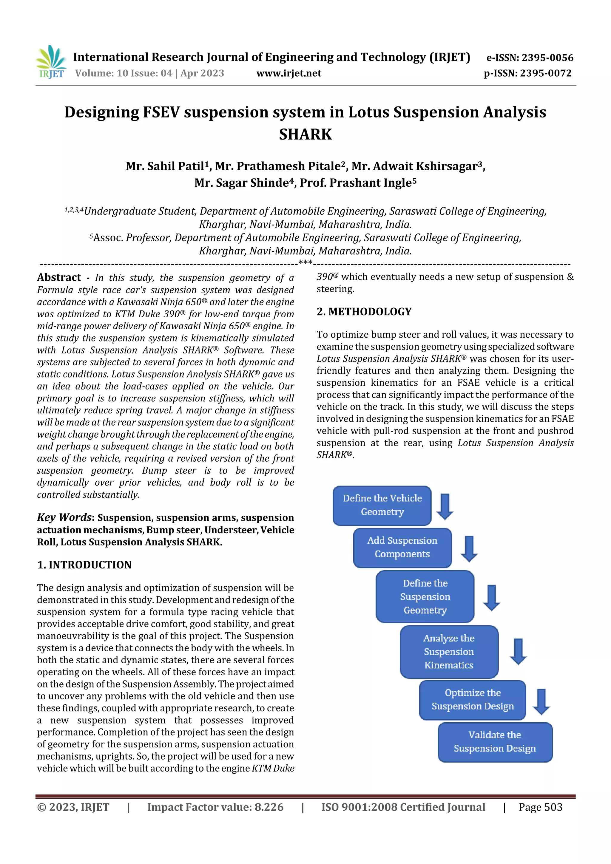 Designing FSEV suspension system in Lotus Suspension Analysis SHARK | PDF