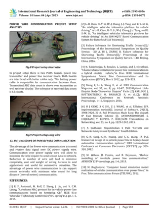 ANALYSIS OF POWER WIRE COMMUNICATION SYSTEM | PDF | Computer Networking | Computing