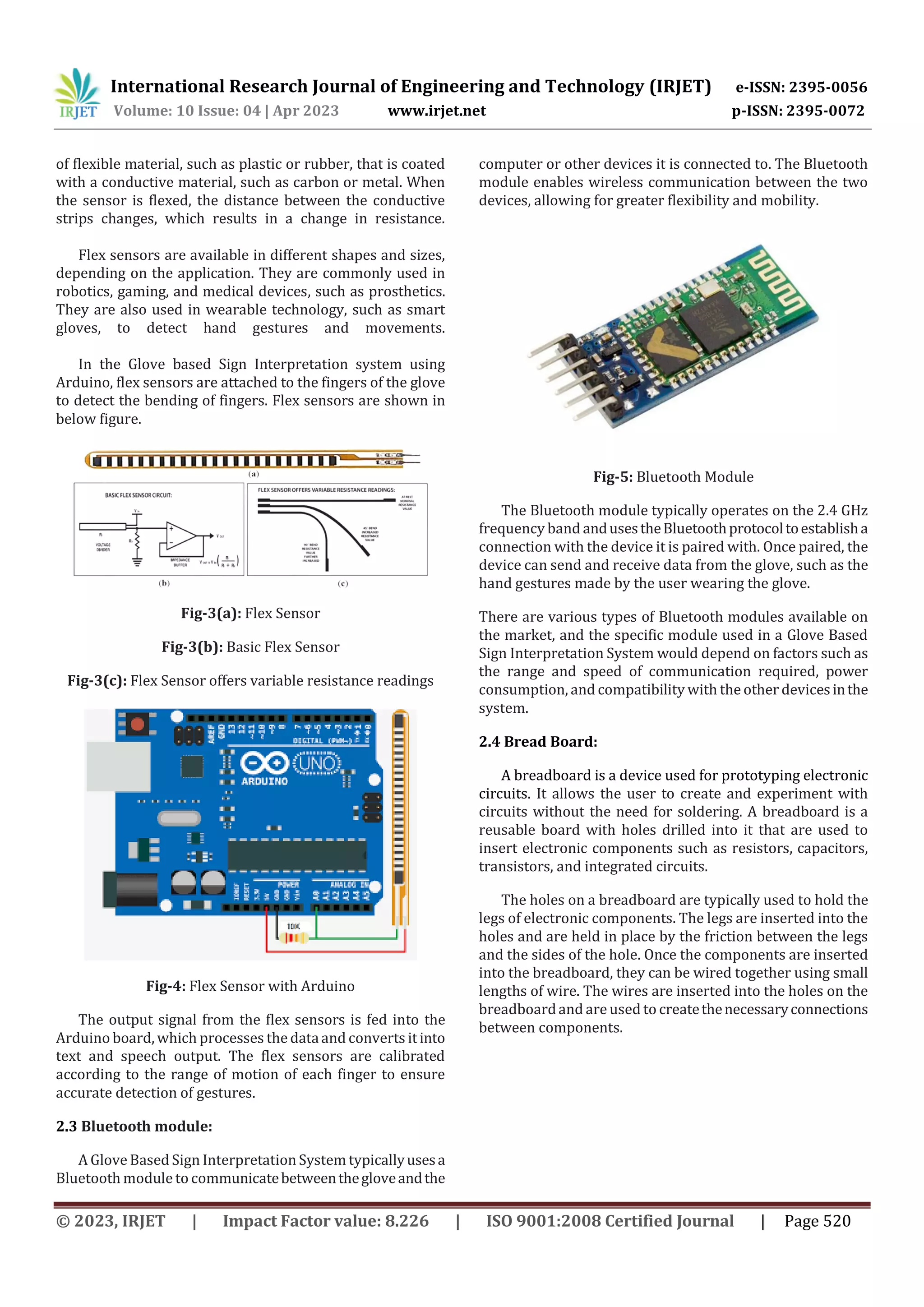 Gestures Based Sign Interpretation System using Hand Glove | PDF