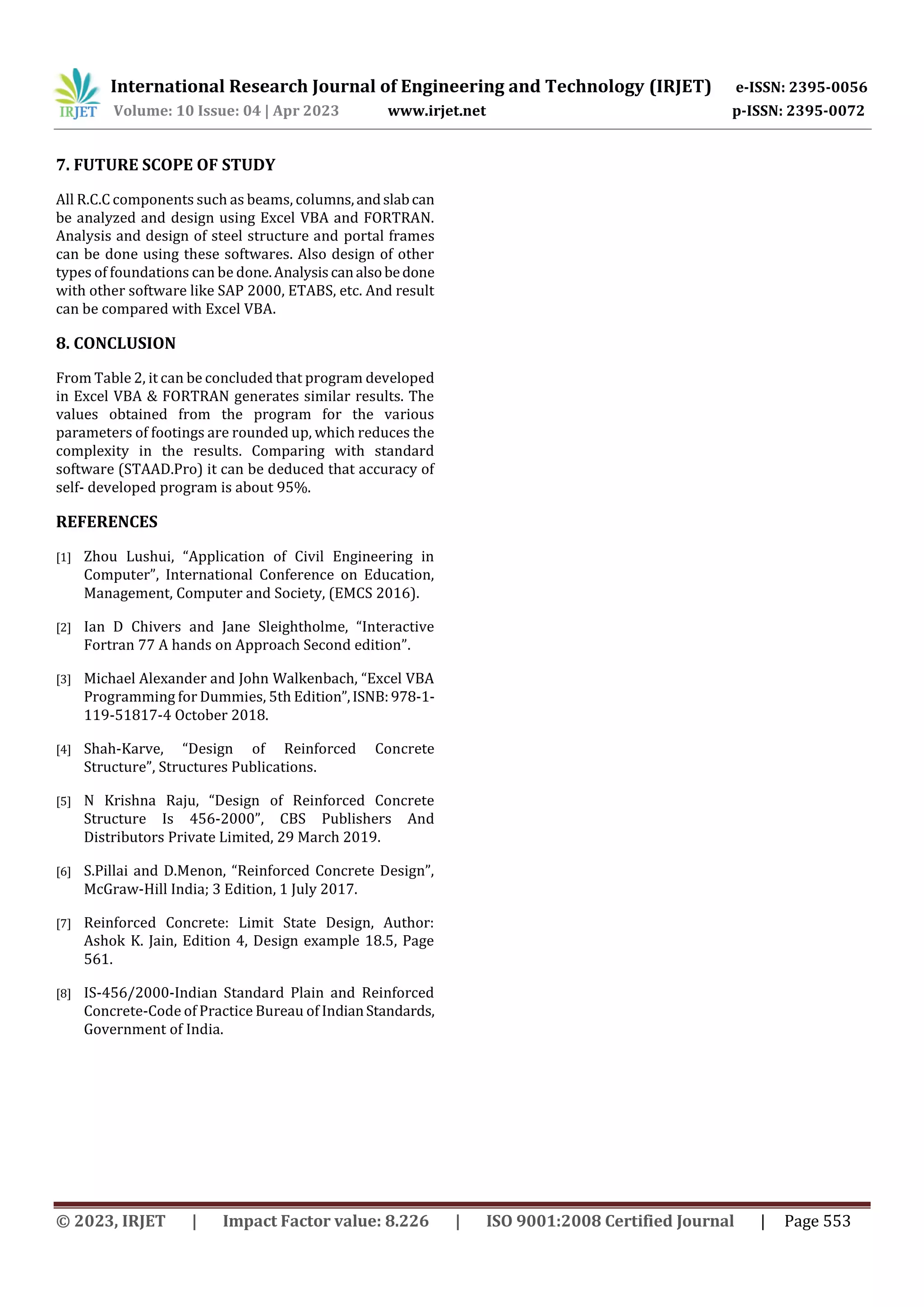 Computer-Aided Design of Raft Foundation using Excel VBA and FORTRAN | PDF