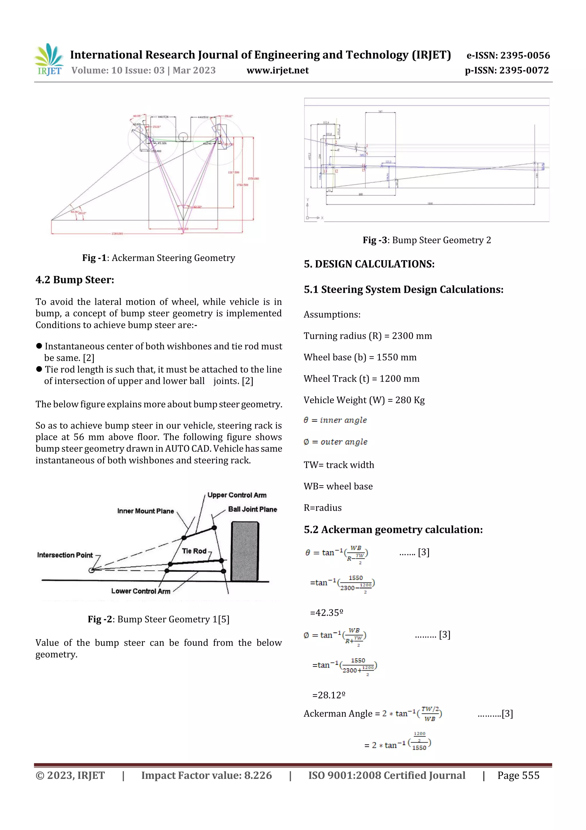 Design and Development of Ackerman Steering System for Formula Student ...