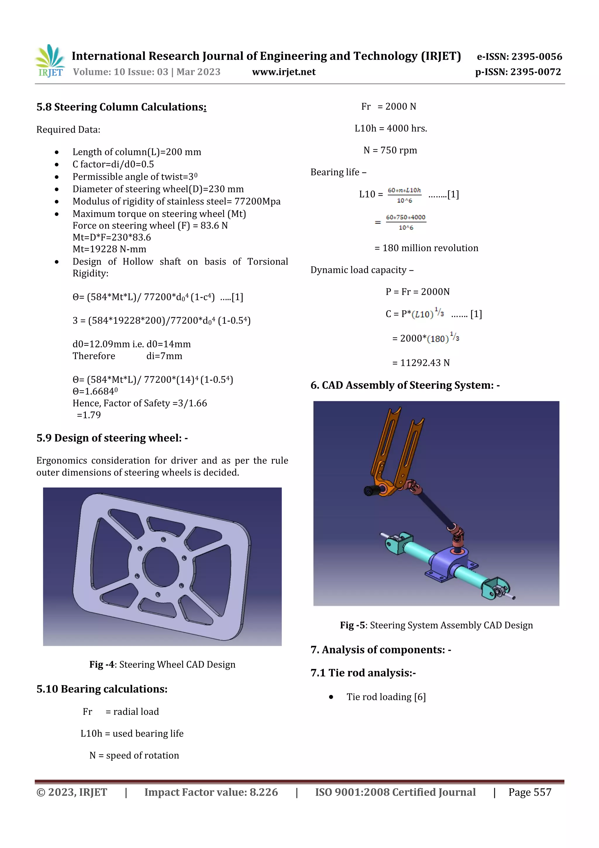 Design and Development of Ackerman Steering System for Formula Student ...
