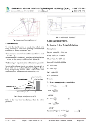 Design and Development of Ackerman Steering System for Formula Student ...