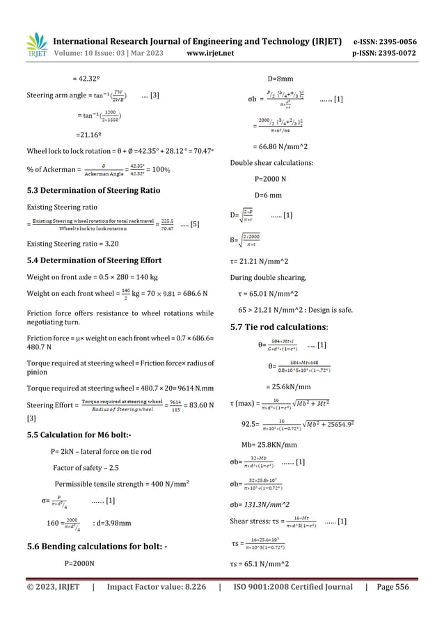 Design and Development of Ackerman Steering System for Formula Student ...