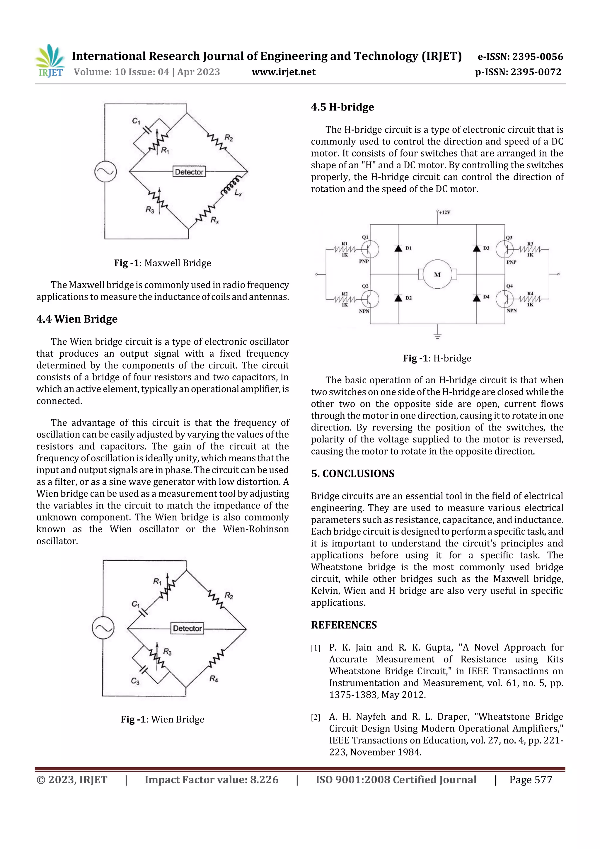 KITS OF VARIOUS TYPES OF BRIDGE CIRCUITS | PDF