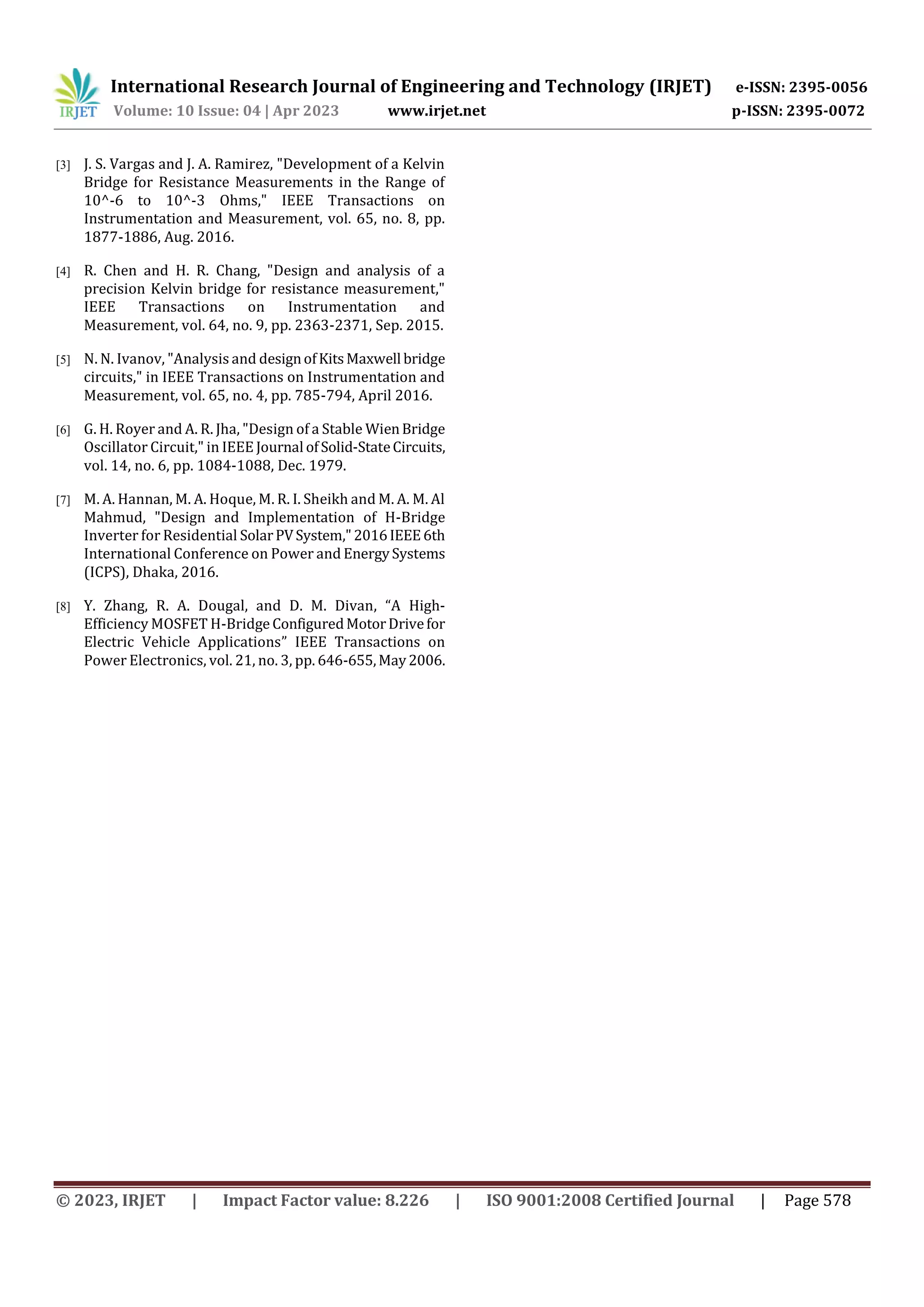 KITS OF VARIOUS TYPES OF BRIDGE CIRCUITS | PDF