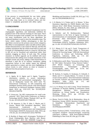 CrAlSim: A Cryptography Algorithm Simulator | PDF