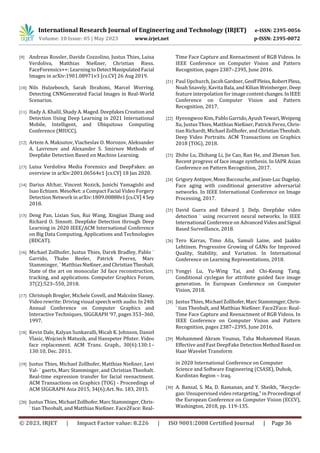 System for Detecting Deepfake in Videos – A Survey | PDF