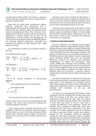 Design Optimization of Filters for Energy Conservation | PDF