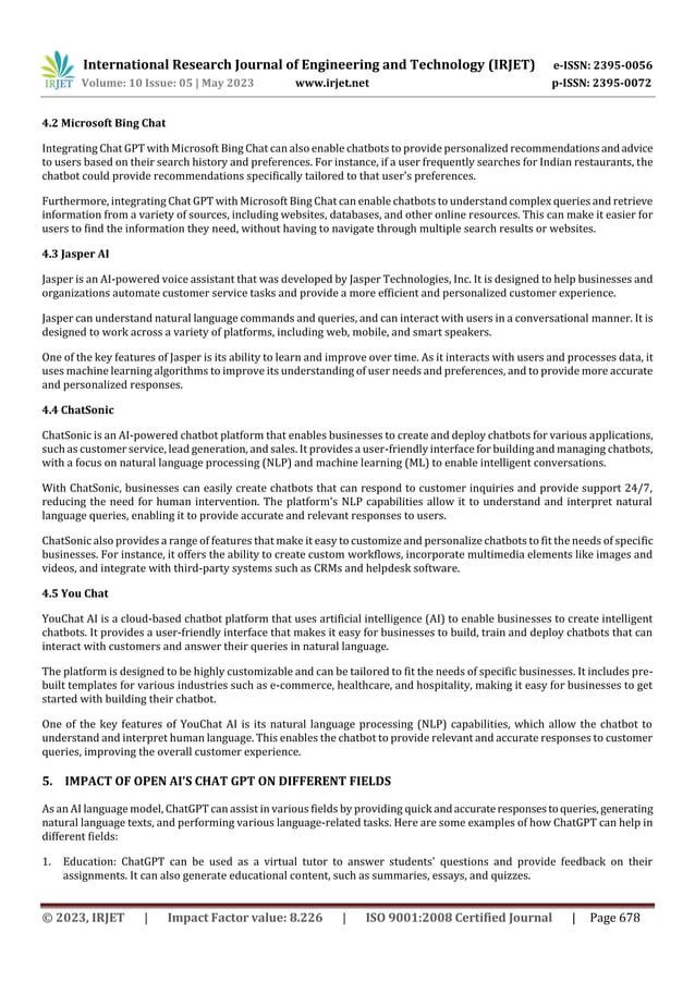 Chat Generative Pre-Trained Transformer: An Overview | PDF