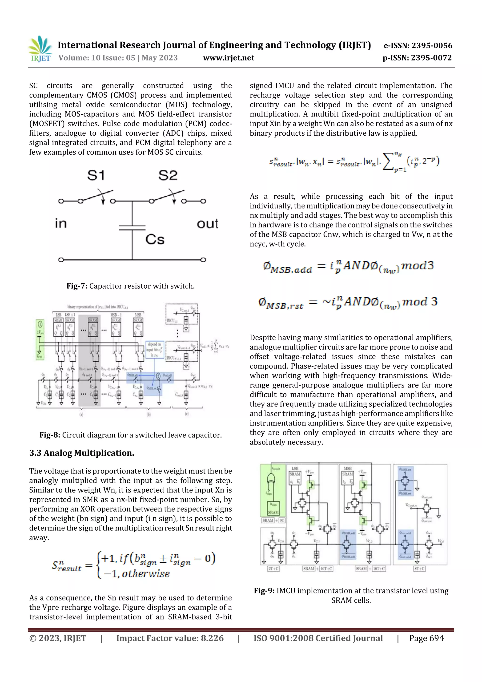 SRAM BASED IN-MEMORY MATRIX VECTOR MULTIPLIER | PDF