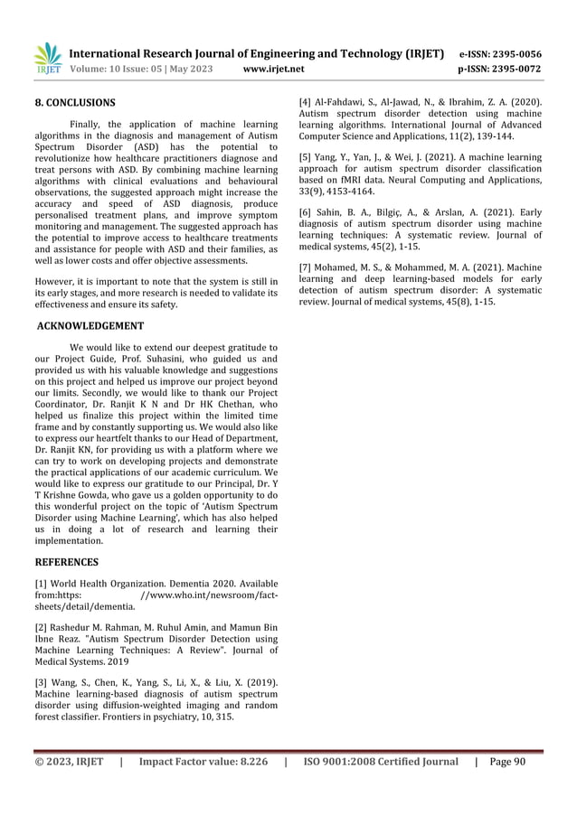 Autism Spectrum Disorder Using Machine Learning | PDF | Brain and Nervous System Disorders ...