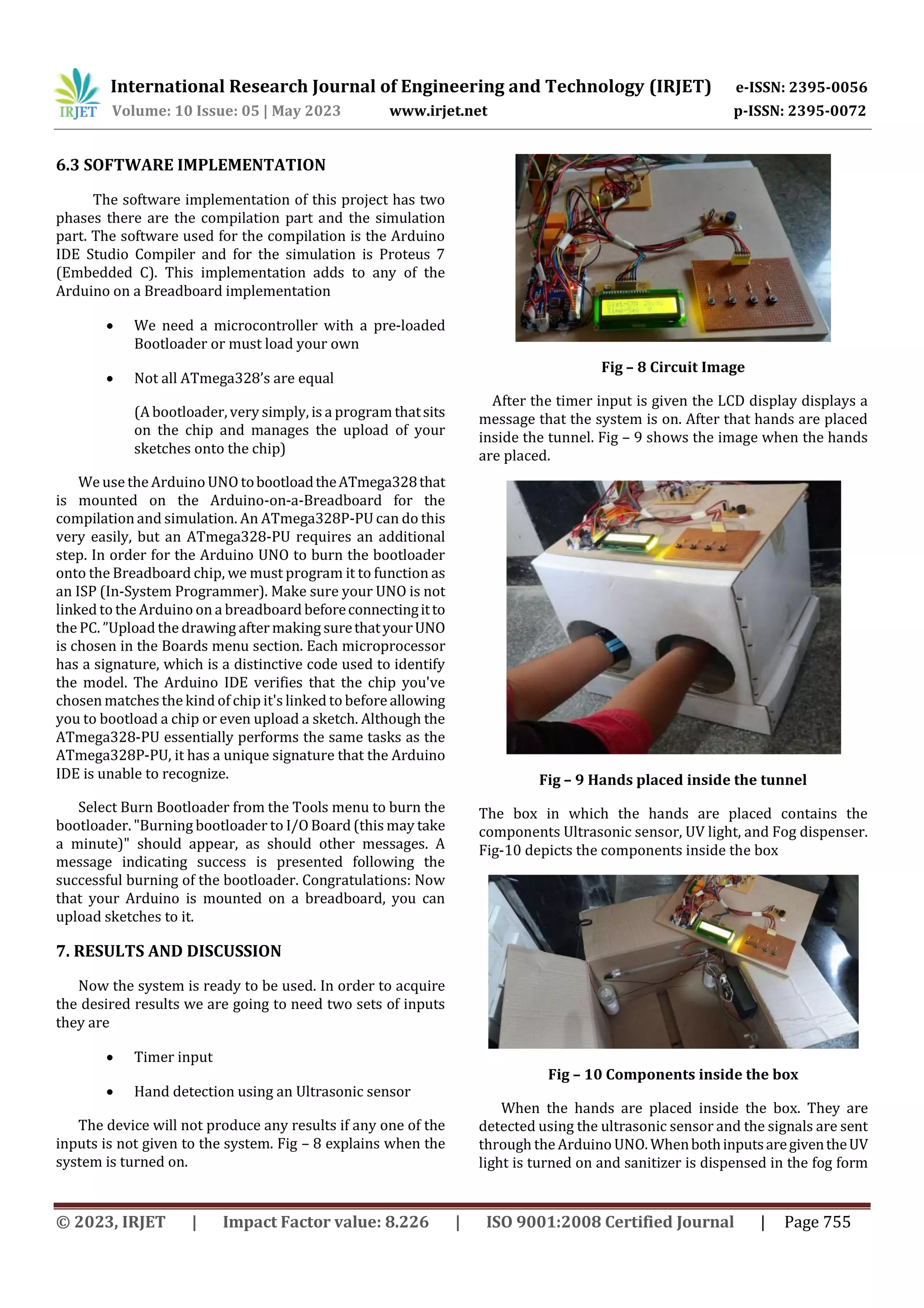 Automatic Hand Sanitizer Using Ultrasonic Sensor | PDF